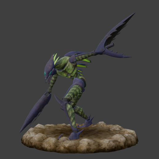 🛰 Zebesian Space Pirate Statue | Metroid Enemy Replica | 3D Printable ...