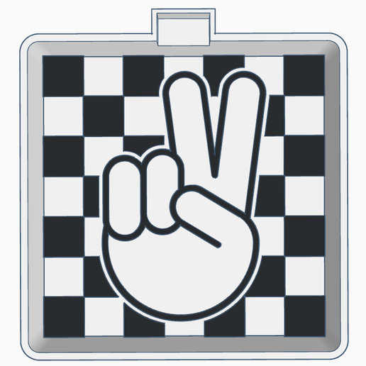 ☮️ Checkered Peace - Digital Freshie Mold Housing STL・ STL File for 3D ...