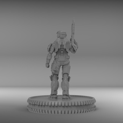😇 Figurine Spartan Mark V [B] Halo・ OBJ File for 3D printing・Cults