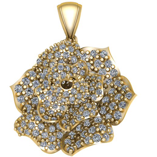 Archivo STL HIP HOP FLOWER STYLE PENDANT 3D PRINTABLE MODEL 💐 (OBJ ...