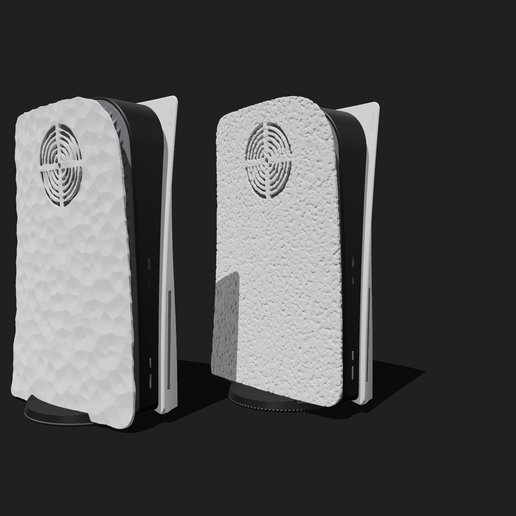 🎮 PS5 "DarkPanels" - Side Plate Replacements Pack・ STL File for ・Cults