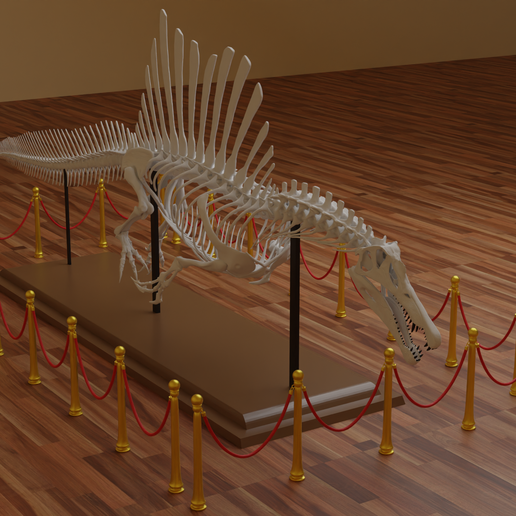 💀 Spinosaurus aegyptiacus skeleton v1,v2 and version JP3 model 3d print ...