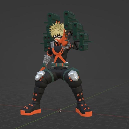 💥 Katsuki Bakugo Strafe Panzer - My Hero Academia・ STL File for 3D ...