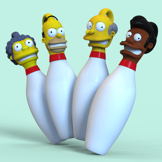 🧷 PIN PALS-THE SIMPSONS-KEYCHAINS・Fichier STL pour Impression 3D・Cults