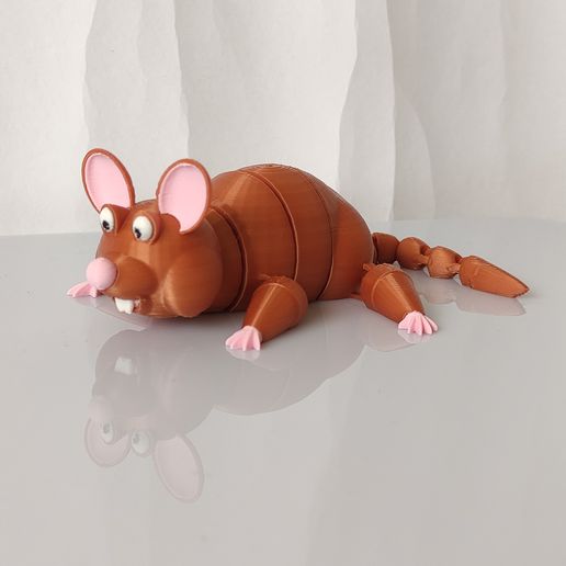 🐁 Cute flexi mouse・Free STL File for 3D printing・Cults