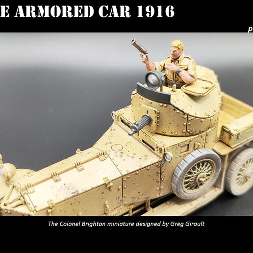 🚗 Rolls Royce Armored Car 1916・ 3D File for 3D printing・Cults