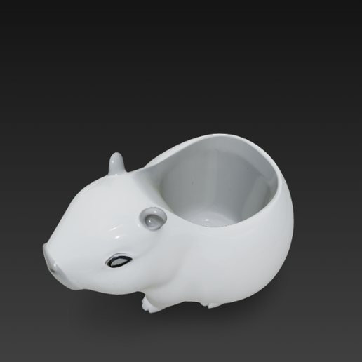 🥣 capybara flowerpot mold bowl kawaii・ STL File for 3D printing・Cults