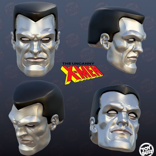 👾 Colossus marvel legends custom head・ STL File for 3D printing・Cults