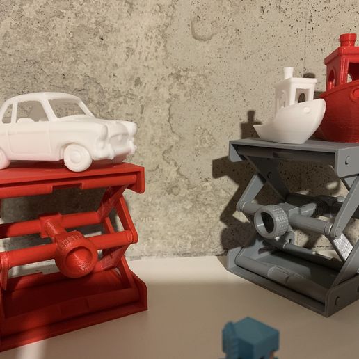 3D printable Platform Jack [Fully Assembled, No Supports]・Cults