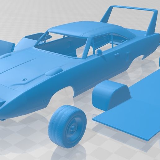 🚗 Plymouth Road Runner Superbird 1970 Printable Car・ 3D File for 3D ...