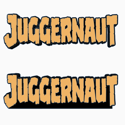 👾 2x JUGGERNAUT V2 Logo Display by MANIACMANCAVE3D・ STL File for 3D ...