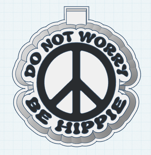👽 Dont Worry Be Hippie - Digital Freshie Mold Housing STL・ STL File for ...