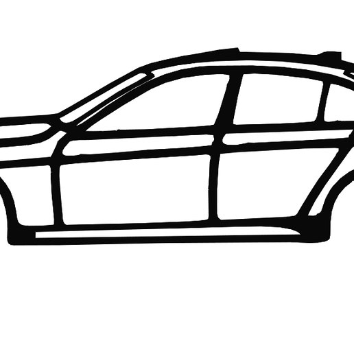 🎨 line art Bmw F30 335I, wall art Bmw F30 335I , Bmw F30・ STL File for ...