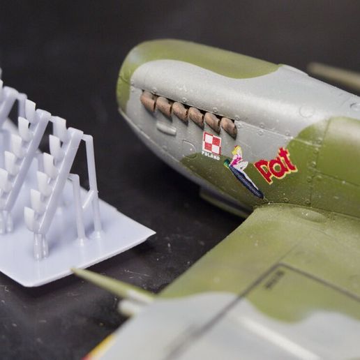🎲 Escape Spitfire Mk IX para kit Eduard escala 1:72・Archivo STL Gratis ...