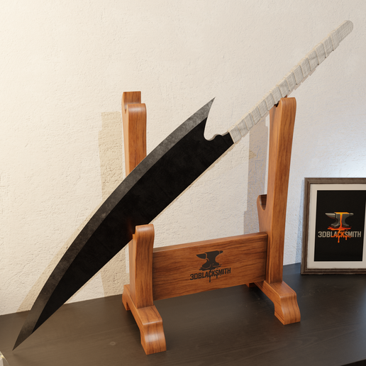 🗡️ Bleach Anime Shikai Zangetsu Sword Prop ( 1/1 Scale )・ STL File for ...