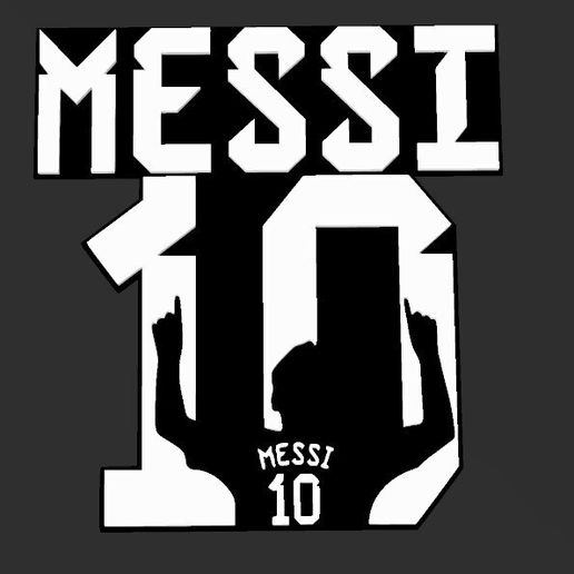 🍺 Messi logos・ STL File for 3D printing・Cults