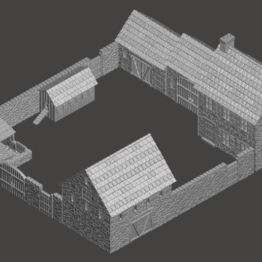 🚜 15mm French Farm・Free 3D File for ・Cults