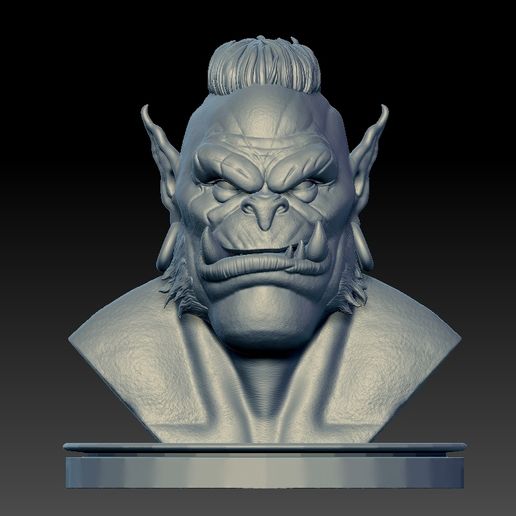 STL file Orc Bust 👤 ・3D printing design to download・Cults