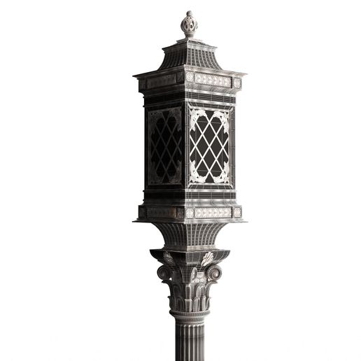 🆕 Classic Street Light 0201・ 3D File for 3D printing and CNC machining ...