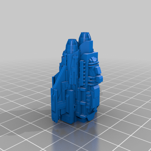 🚢 Sci-fi mining ship miniature・Free STL File for 3D printing・Cults