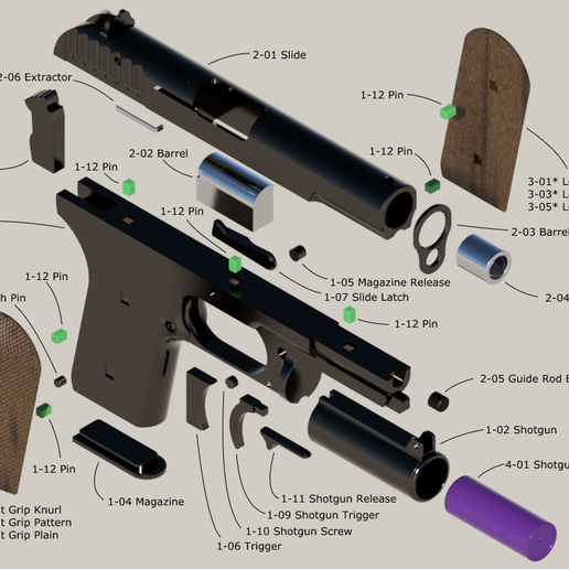 🔫 Kingsman Carnwennan Custom Tokarev TT-30 Prop・ STL File for ・Cults