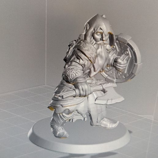 ♂️ DnD Character - Dwarf Male・ STL File for 3D printing・Cults