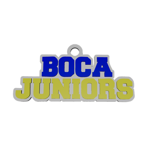 🗝️ Llavero Boca Juniors con Letras – STL para Impresión 3D・Archivo 3MF ...