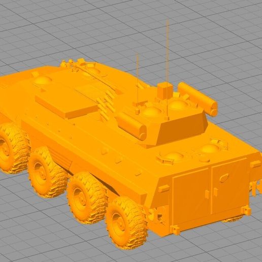 STL file BTR-4 🔫 ・3D printing idea to download・Cults