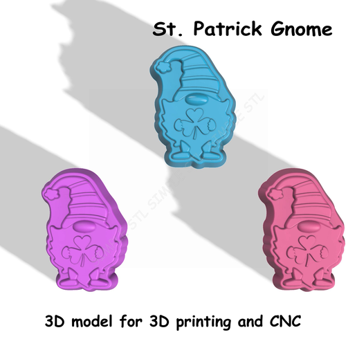 STL file St. Patrick Gnome Stl File 📁 ・3D printing template to download ...