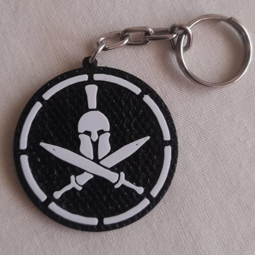 🔑 Spartan Key Ring・ 3MF File for ・Cults
