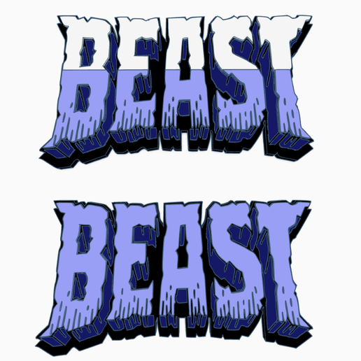 👾 2x BEAST Logo Display by MANIACMANCAVE3D・ STL File for 3D printing・Cults
