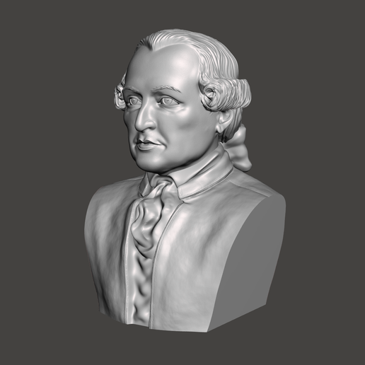 📁 3D Model of Immanuel Kant - High-Quality STL File for 3D Printing ...