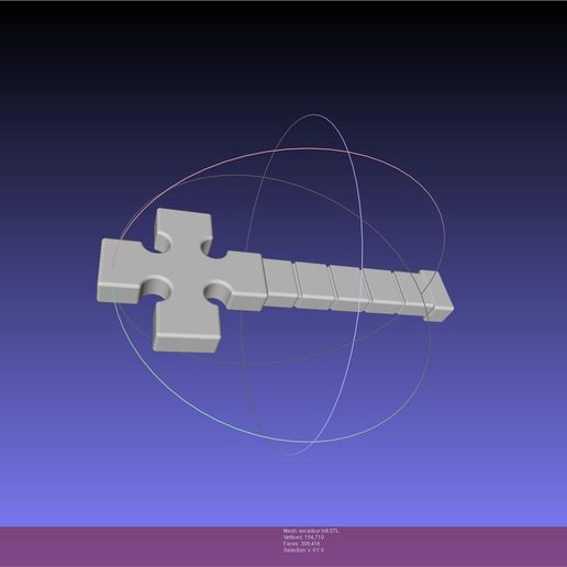 🔥 Fire Force Excalibur Hilt・ STL File for 3D printing・Cults
