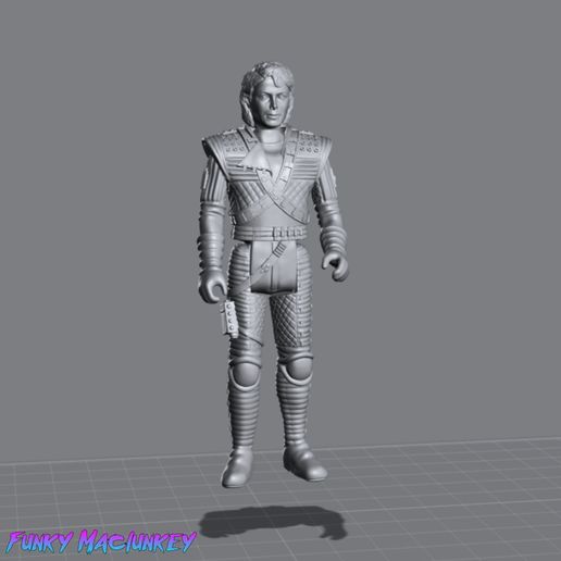VINTAGE KENNER-STYLE CAPTAIN EO ACTION FIGURE・ STL File for 3D printing ...