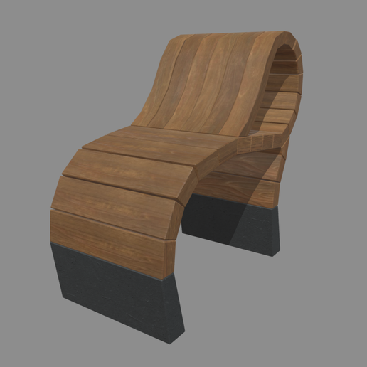 🪵 Low Poly Wooden Benches // Pack 01・ OBJ File for 3D printing・Cults