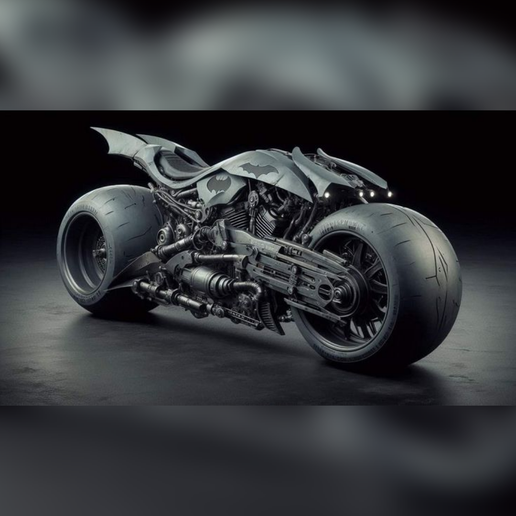 🏍️ batman motorcycle・ STL File for 3D printing・Cults