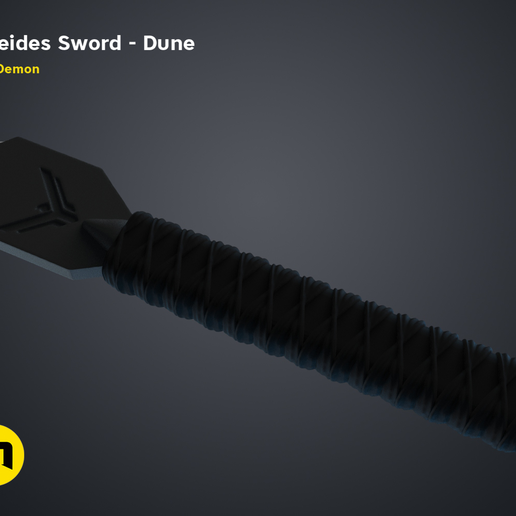 🗡️ Atreides Sword 2 – Dune・ 3D File for ・Cults