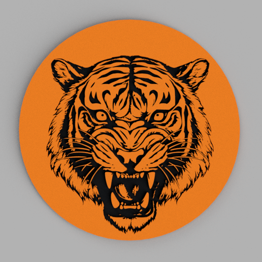 tiger logo 3d