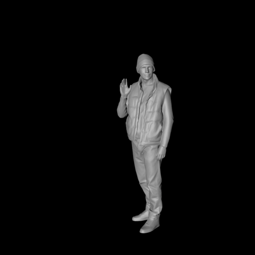 👦 1/64 3D digital model of a boy saying hello・ STL File for 3D printing ...