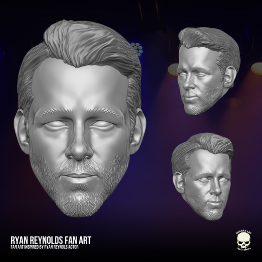 🎨 Ryan Reynols Fan Art 3D printable file for action figures・ STL File ...