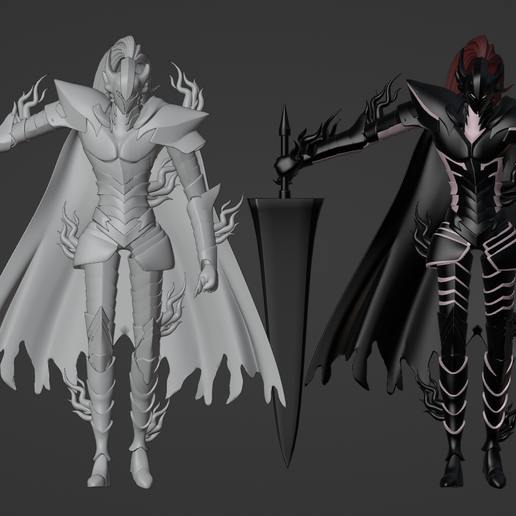 👾 Igris Shadow - Solo leveling・Archivo STL para Impresión 3D・Cults
