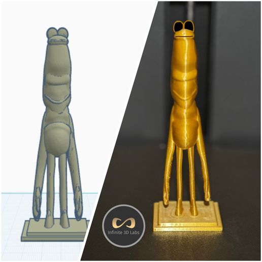 🪱 MARCUS VR CHAT WORM DISPLAY (MEME)・ 3D File for 3D printing・Cults