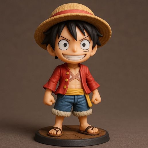 🐒 Monkey D. Luffy Mini Version・ STL File for 3D printing・Cults