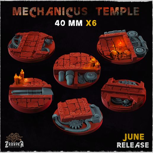 🕍 Mechanicus Temple - Bases & Toppers (Big Set++)・ 3D File for 3D ...
