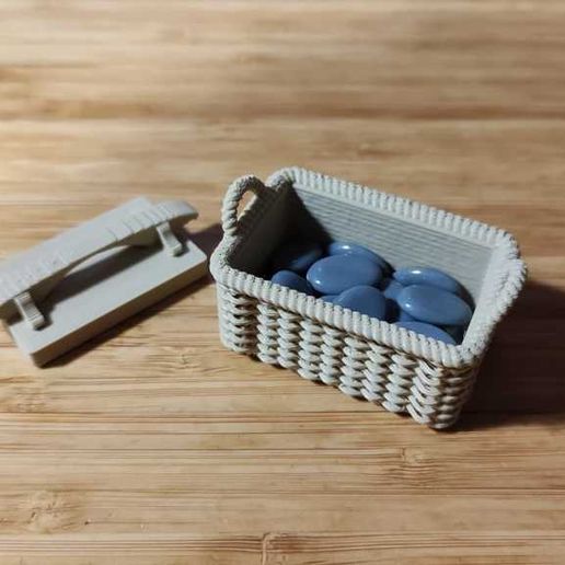 🧺 Wicker basket for Everdell pebbles・Free 3D File for ・Cults