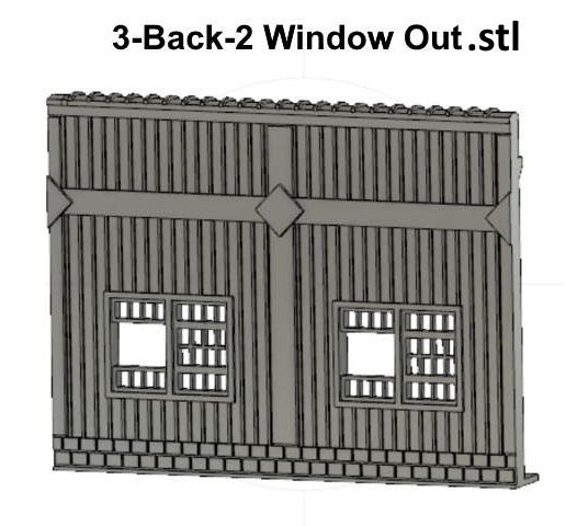 Free 3D file N Scale -- Back walls for Roundhouse... 🔙 ・3D printer ...