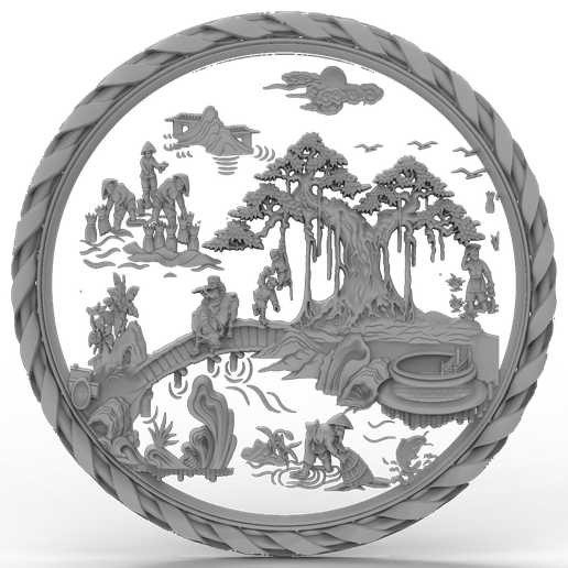 Free 3d File 3d Model Stl File For Cnc Router Laser And 3d Printer Asia 5