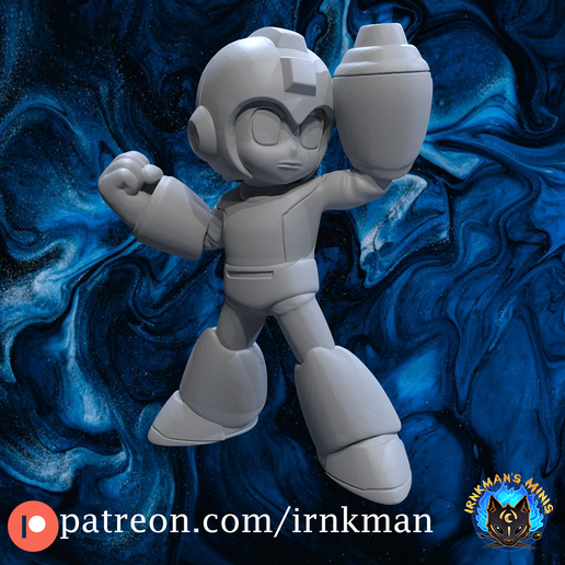 👨 Mega Man・ STL File for ・Cults
