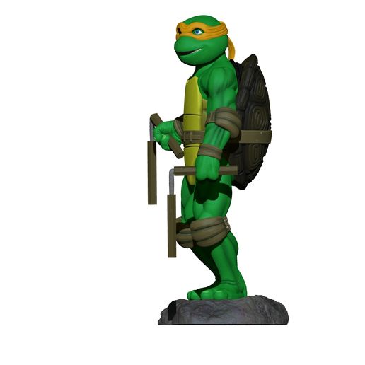 🥷 MICHELANGELLO TMNT 1990 STL・ 3D File for 3D printing・Cults