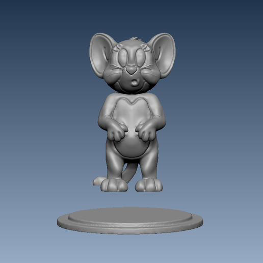 STL file cute jerry surprised meme from tom and jerry 🐕 ・Design to ...